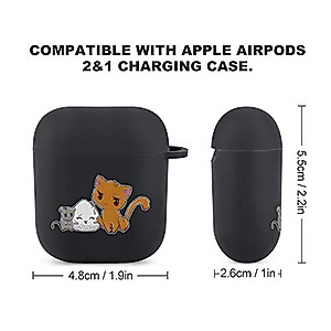 Fruits Cute Basket Compatible with Airpods Case Cover 2 & 1 Shockproof Protective Soft TPU Headphone Cases for Girls Boys Women Men with Keychain