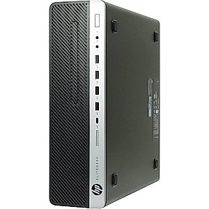 HP EliteDesk 800 G3 SFF Desktop Intel i7-7700 UP to 4.20GHz 32GB DDR4 New 512GB NVMe M.2 SSD Built in WiFi BT Dual Monitor Wireless Keyboard & Mouse Support Win10 Pro (Renewed)