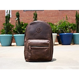 olpr. Leather Backpack (Dark Brown)