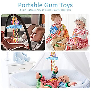 FATEORT Montessori Toys for 1+ Year Old, Food Grade Silicone Pull String Activity Toy, Sensory Toys for Toddlers, Travel Toys for Babies, Baby Toys Fine Motor Skills Toys for 12m+