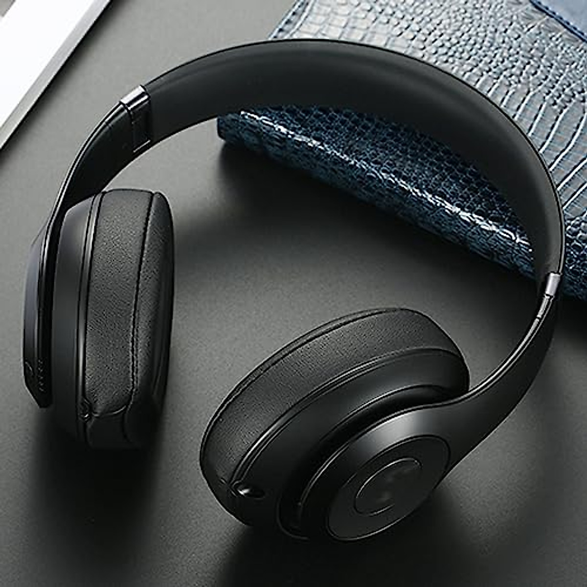 Replacement Ear Pads Cushions Compatible with Beats Studio 3.0/2.0, Headphone Ear Covers with High Density Memory Foam, Soft Leather, Adaptive Beats Noise Cancelling Headphones Replacement Earpads