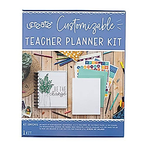 UCreate Customizable DIY Teacher Planner Kit, 8.5" x 11", 157 Pieces (P1000128)