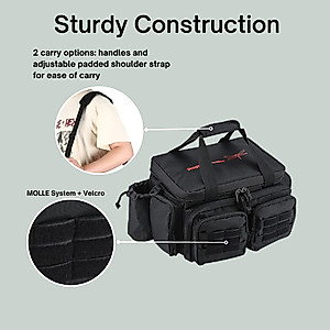 Dragonfly Tactics Tactical Shooting Gun Range Bag for Guns, Pistols, Accesories, Hunting, Airsoft, Ammo, Storage and Other Equipment.