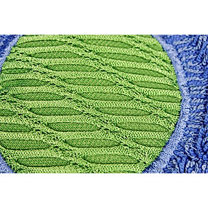 CleanAide Twist Yarn Microfiber Mop Pad with Spot Cleaning Scrubber, 24 Inches, 6 Pack