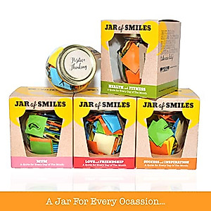 Smiles By Julie Success & Inspiration Jar | A Jar of Inspirational Quotes for Your Best Friend, Sister, Mom & More | Creative & Unique Gift | Jar of Smiles, Happy, Positive & Kind Notes | 31 Quotes