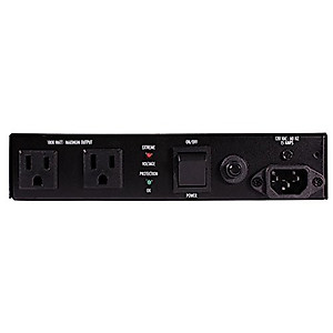 Furman AC-215A Compact Power Conditioner with Auto-Resetting Voltage Protection - Black