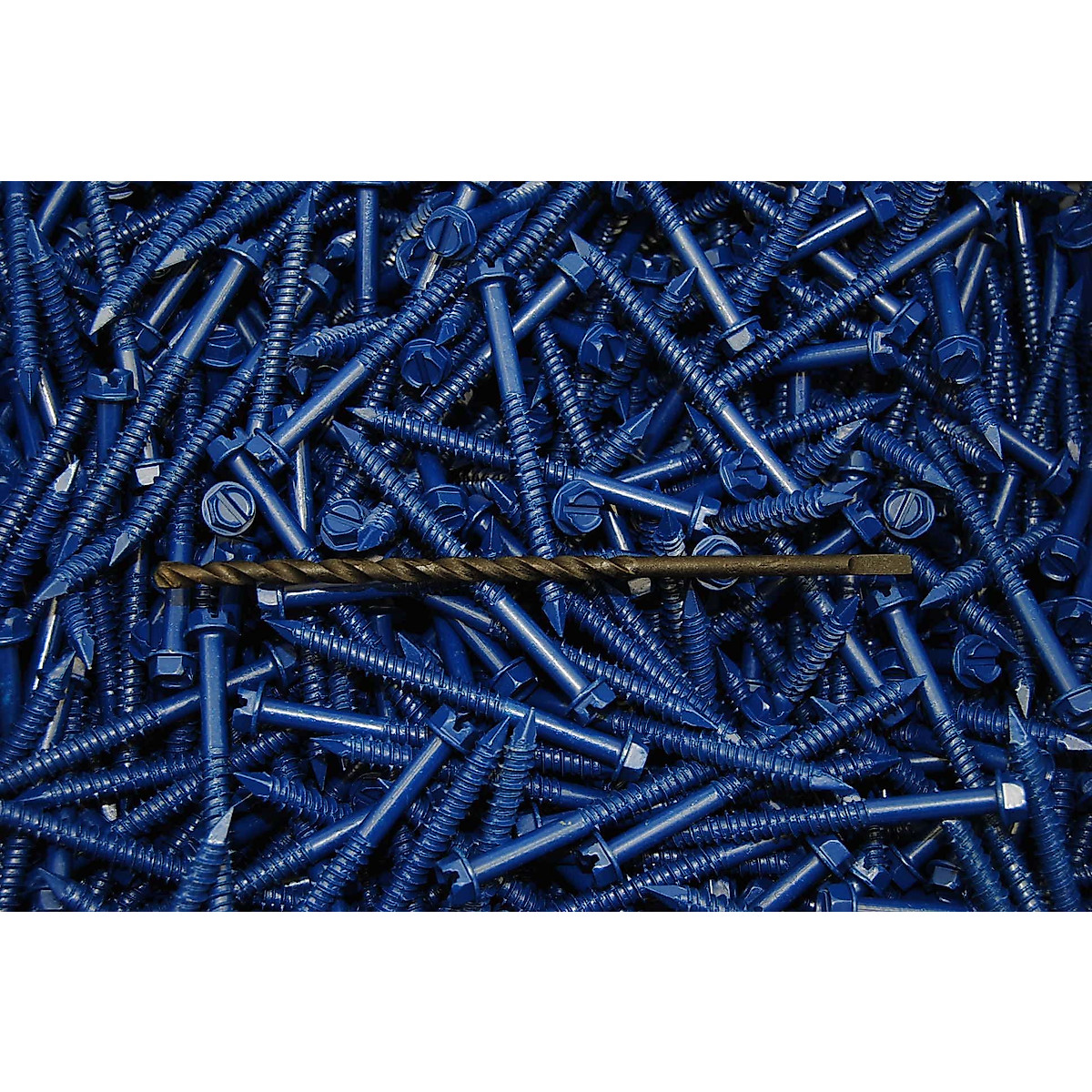 (150) Hex Washer Head 1/4 x 2-3/4 Concrete Masonry Screws Tapcon Anchor & Bit