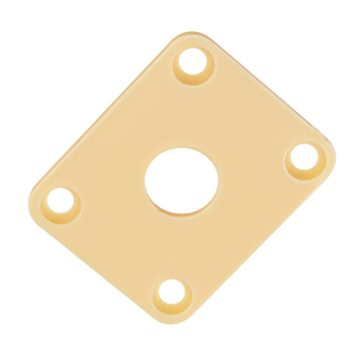 10Pcs Yootones Plastic Jack Plate Square Jackplates Compatible with Epiphone Les Paul Guitar (Yellow)