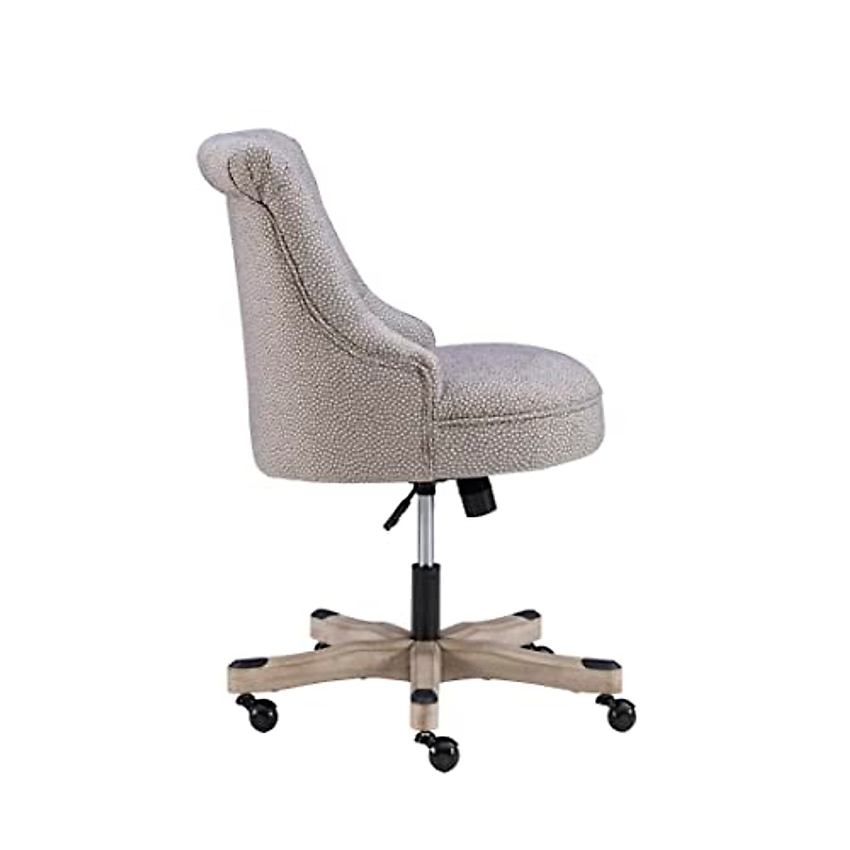 Linon Talia Office Chair, Gray 28.25D x 27.25W x 35.75H Inch
