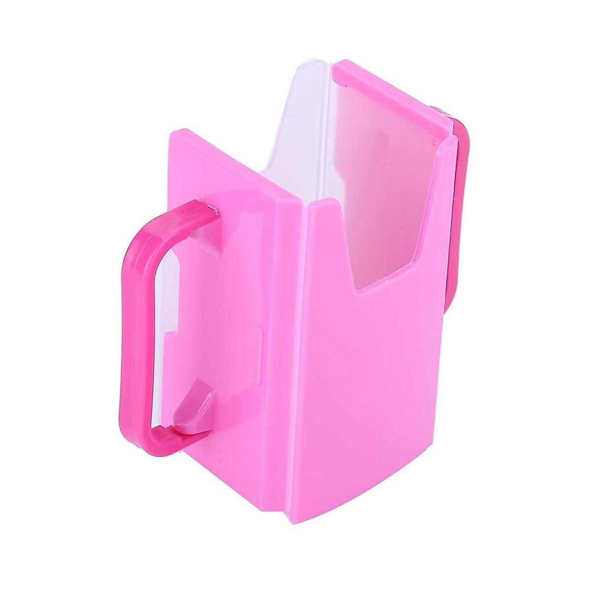 Adjustable Bottle Cup Holder Spill-Proof Milk Box Drinking Bottle Cup Holder with Handle for Baby Toddler Kid Child Kitchen Tool(Red)