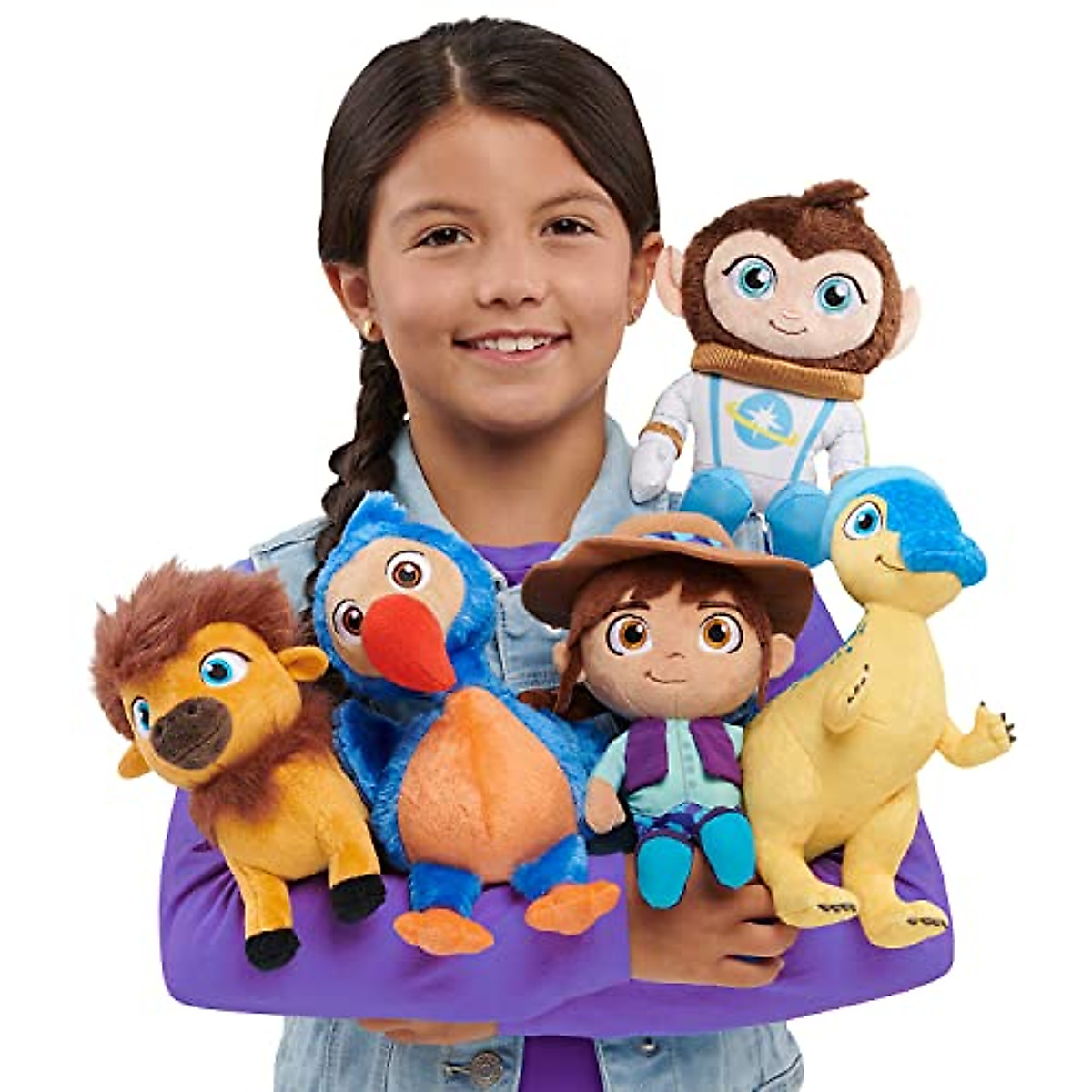 Just Play Netflix Ridley Jones Collectible Plushie Ridley Jones Doll, 8-Inch Stuffed Toy, Kids Toys for Ages 3 Up