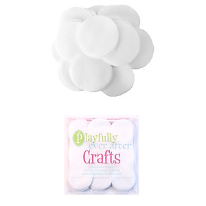 Playfully Ever After White Craft Felt Circles (2 Inch - 44pc)