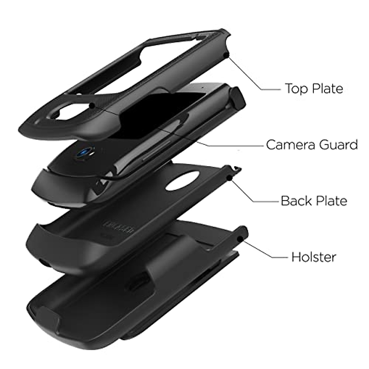 Encased DuraClip Holster for Motorola RAZR 5G Belt Clip Case (Ultra Slim, Flip Design)