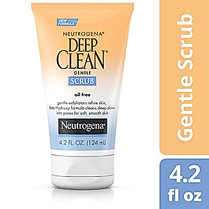 Neutrogena Deep Clean Gentle Daily Facial Scrub, Oil-Free Cleanser, 4.2 fl. Oz