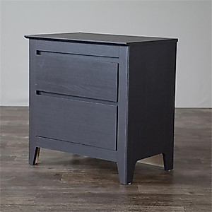 Baxton Studio Wholesale Interiors Carolina Contemporary 2-Drawers Nightstand, Brown