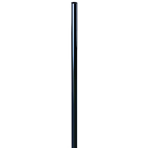 Solus SP7-NCA-BK 7' Outdoor Direct Burial Aluminum Lamp Post, Fits Most Standard 3" Post Top Fixtures, Includes Inlet Hole, Easy to Install, Corrosion & Weather Resistant, Black