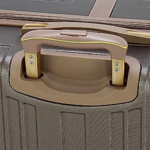 London Fog Northbridge Expandable Hardside Spinner Bronze, Carry-On 20-Inch