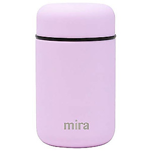 MIRA Kids Lunch Bundle with 7oz Insulated Bullet Flask (Pearl Blue) and 13.5oz Insulated Food Jar (Lilac)