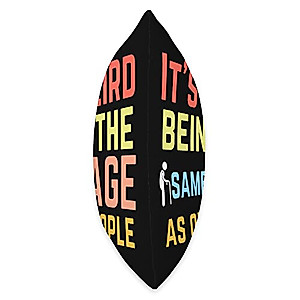 Funny Elderly Birthday Gag Gift Senior Citizen It's Weird Being The Same Age As Old People Funny Gag Gift Throw Pillow, 16x16, Multicolor