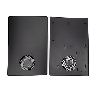 GOWENIC Replacement Panel Protective Case for PS5 Game Console, Matte Face Plates Cover Dust and Scratch Resistant with Cooling Vents for PS5 Digital Edition (Frosted Black)