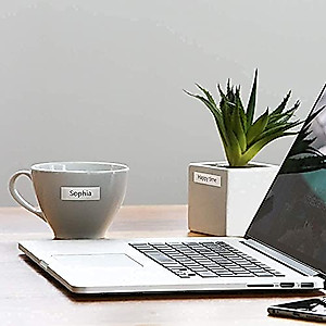 6 Color + 2 White Compatible Label Tape for Brother P-Touch TZe Tape 12mm 0.47 Inch Laminated for PTouch PT-D210 PT-H110 PT-D400 Label Maker, Black on White/Orange/Red/Blue/Yellow/Green, 8Pack