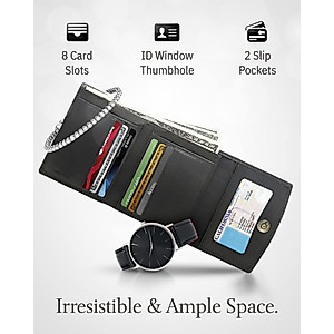 Access Denied REAL LEATHER Small Wallets For Women - Compact Ladies Credit Card Holder With Coin Purse RFID Holiday Gifts For Her