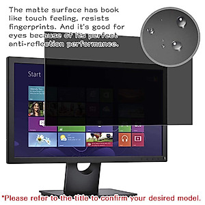 Synvy Privacy Screen Protector, Compatible with IO DATA I O LCD-MF271EDB 27" Display Monitor Anti Spy Film Protectors [Not Tempered Glass]