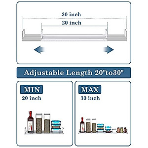 Bumusty Expandable 30" Stove Top Shelf, Magnetic Spice Rack Kitchen Shelf, Oven Shelf Kitchen Gadgets for Flat Top Stove Only