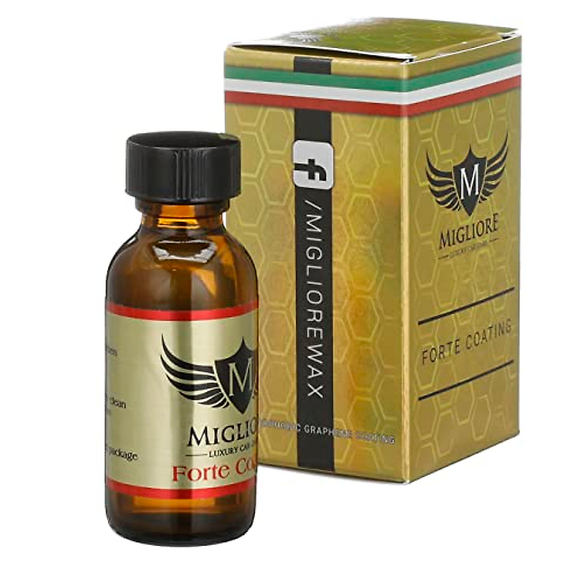 Migliore Forte Coating: 9H High Strength Premium Graphene Coating │5+ Years of Protection │ Apply After Car Wash Clay Bar Buffer Polisher │ Auto Marine Boat Motorcycle