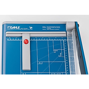 Dahle - 00533-21261 533 Professional Guillotine Trimmer, 13-3/8" Cut Length, 15 Sheet Capacity, Self-Sharpening, Manual Clamp, German Engineered Cutter