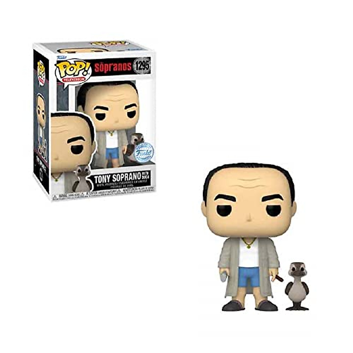 Funko The Sopranos Tony Soprano with Duck Pop Exclusive Bundled with Pop Protector 1295