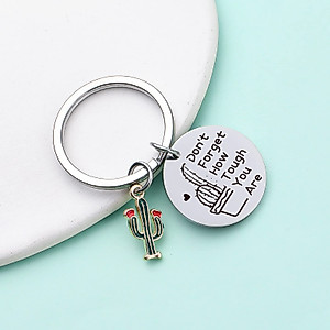 ZNOSVEI Cactus Keychain Encouragement Keychain For Women Cactus Decor Keychain, Cactus Keychain, Standard