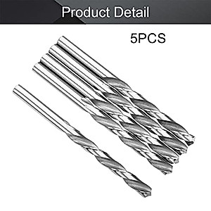 Utoolmart Twist Drill High Speed Steel Bit, Mini Twist Drill Bits Set, Jobber Small Twist Drill Bits, 8.2mm Twist Drill, HSS-4241 Twist Drill Bit Set, for Steel Aluminum Alloy, 5 Pcs