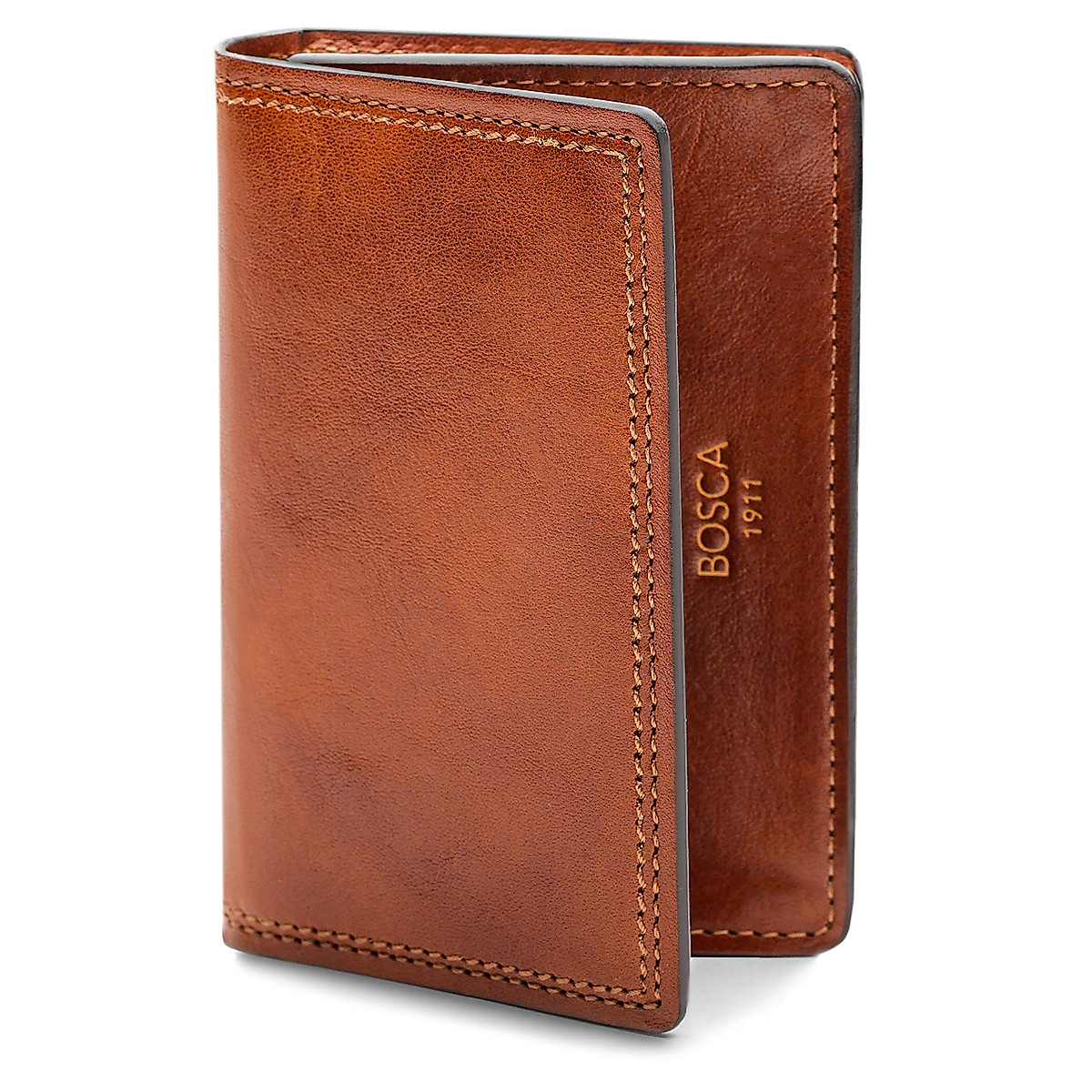 Bosca | Men’s 2 Pocket Card Case Wallet w/I.D. Window in Dolce Italian Leather
