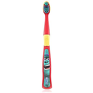 Oral-B Kids Manual Toothbrush, Monsters Characters, for Children and Toddlers 3+, Extra Soft Bristles - Pack of 6 (Characters Vary)