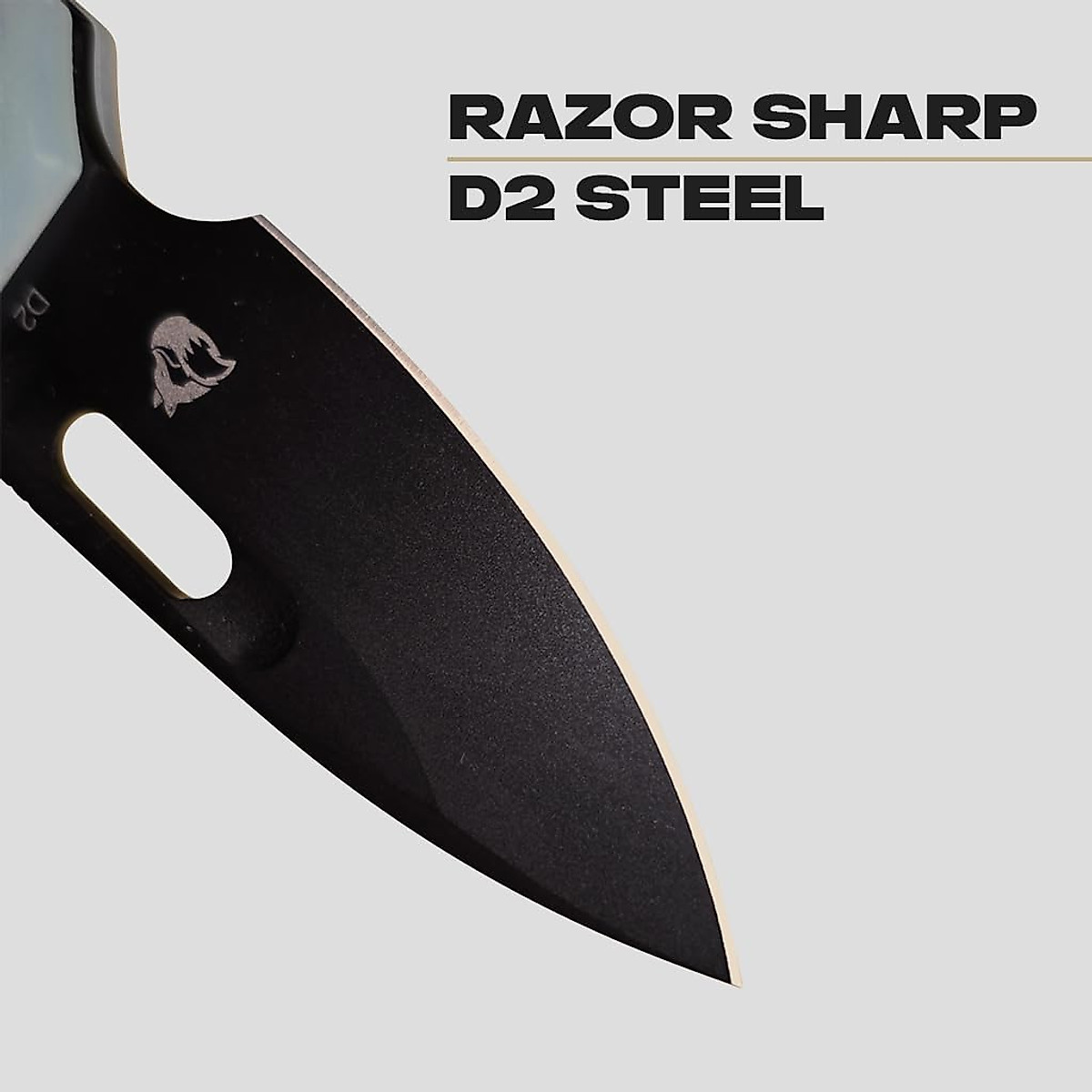 LOST FOXES Pathfinder Pocket Knife | Best Gifts for Men & Women | D2 Steel Blade, G10 Handle | EDC Folding Knife for Camping, Survival, Hiking | Small, Sharp Pocket Clip | Perfect for Dad, Husband, or Backpack Gear