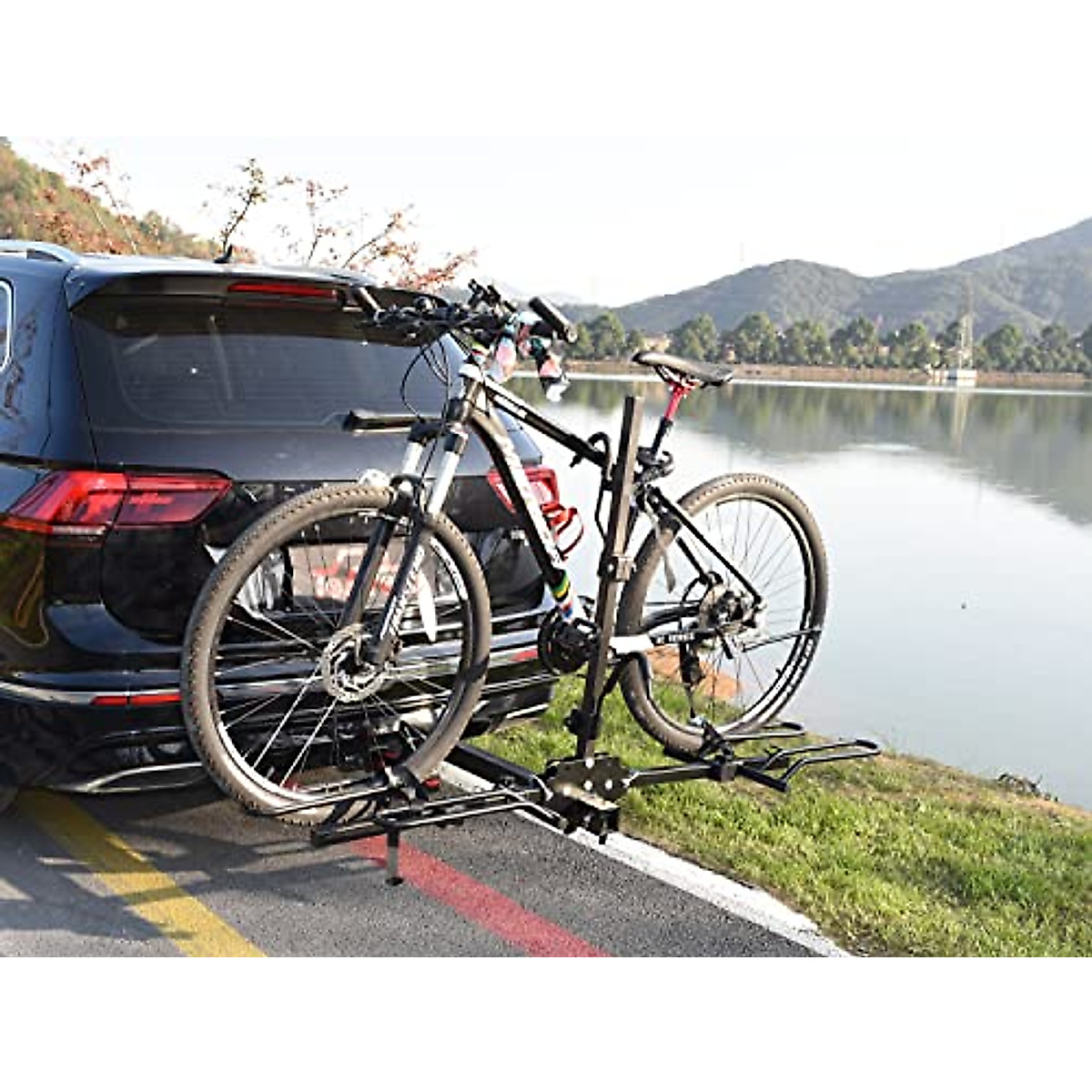 TOPTOW Trailer Receiver Hitch Extender Adapter 2" Drop/Riser, 7" and 9" Extension Length, 2" Shank, 7500lbs Towing Capacity, Matte Black