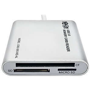 Tripp Lite USB 3.0 SuperSpeed Multi-Drive Memory Card Reader/Writer 5Gbps Aluminum Case (U352-000-MD-AL), Multi Color