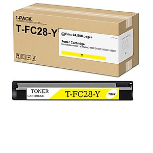 T-FC28-Y Yellow Toner Cartridge 1-Pack - Compatible T-FC28-Y Yellow Toner Cartridge Replacement for Toshiba E-Studio 2330C 2820C 2830C 3520C Printer, Sold by ONWARD
