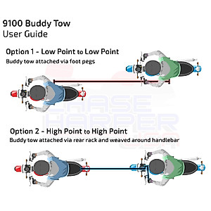 Chase Harper USA 9100 - Buddy Tow - Tough Military spec Nylon Webbing (1785 lb. Test) 12' x 1" - Black