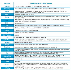 Level II Tactical Drop Leg Holster, Universal Leg Holster Fits 100+ Pistols, Thigh Holster for Glock 17 19,Beretta 92FS,S&W M&P 9mm/.40, Sig P320 P220,XD Series, Fit Most Full&Compact Size Pistols