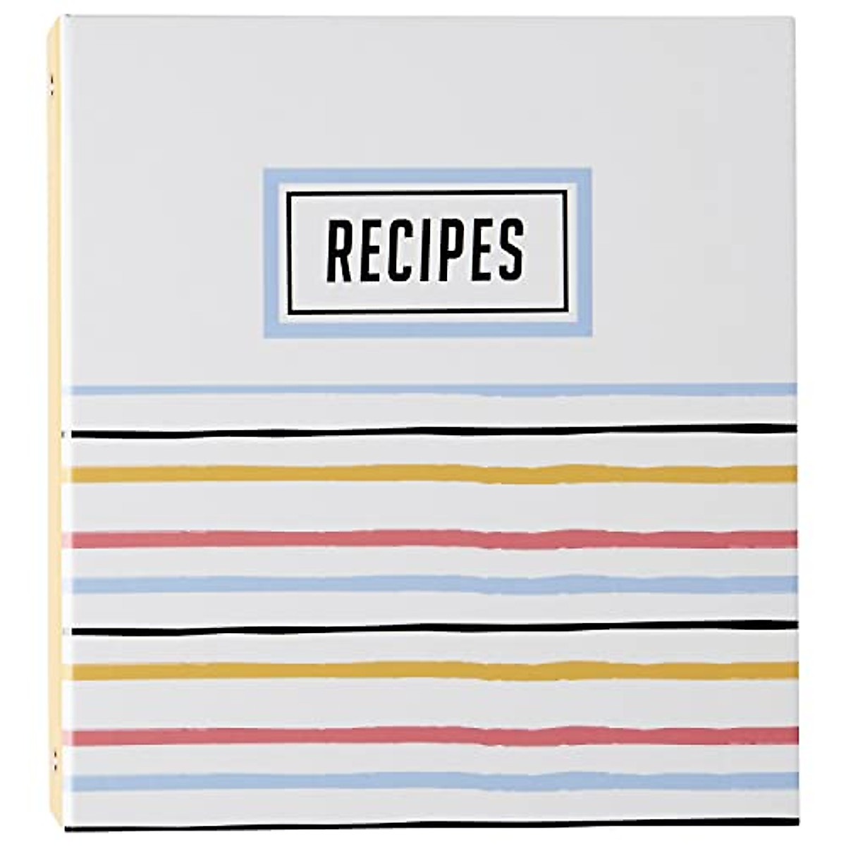 C.R. Gibson Bloom Pocket Page Book Binder with Recipe Index Cards, 8.5" W x 9.35" L, Multicolor