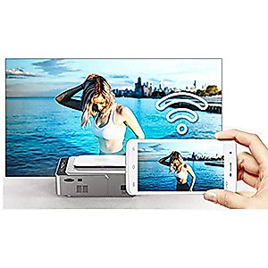 VIBY Portable LCD Projector Full 1080P Supported, Compatible with Smartphone, TV Stick, Games, AV, Indoor Outdoor Projector for Home Theater