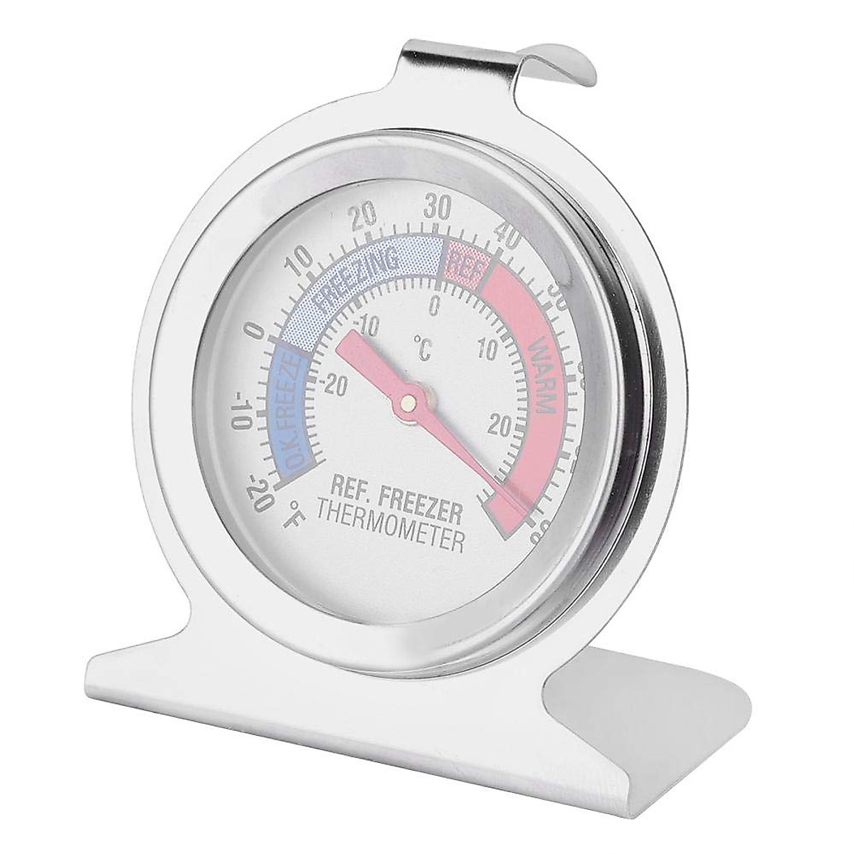 Stainless Steel Large Dial Freezer Refrigerator Thermometer Temperature Gauge Tool Kitchen Tool Accessory