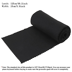 OriGlam Piano Keyboard Cover, Keyboard Dust Cover, Anti-Dust Cover Key Cover Cloth for 88 Keys Electronic Keyboard, Digital Piano, Yamaha, Casio, Roland, Consoles
