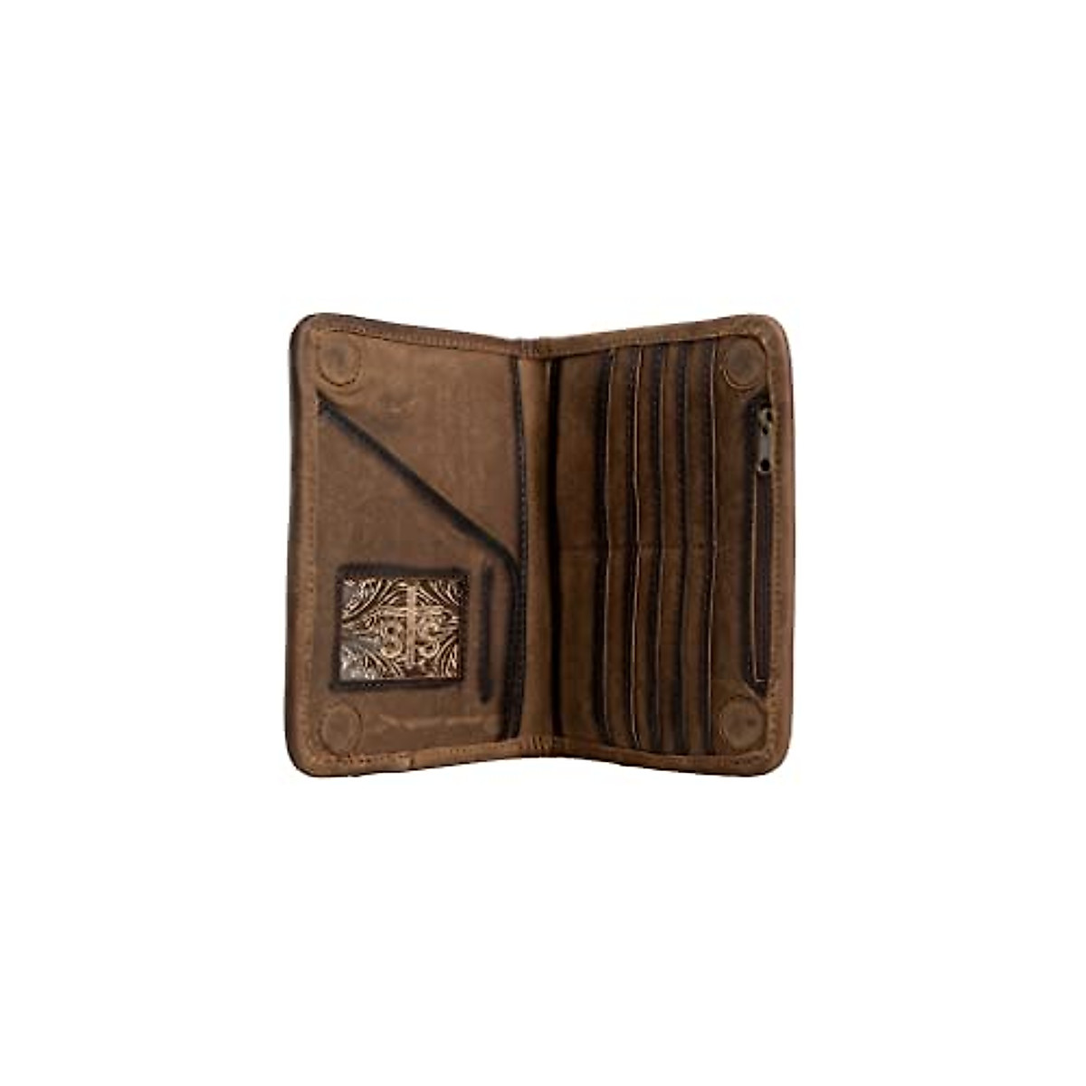 STS Ranchwear Sioux Falls Magnetic Wallet, Brown, STS38348