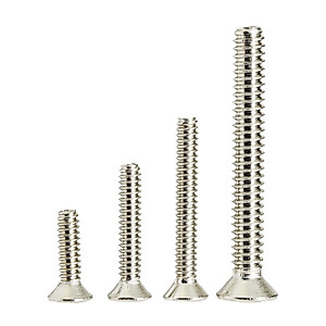 Built Industrial 400 Piece Machine Screw Assortment Kit, 304 Stainless Steel Flathead Set with #2 Phillips Driver Bit and Storage Case, 6-32, 8-32, and #10-24 Screws