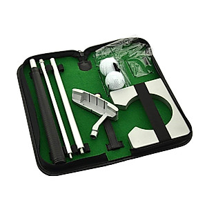 Neon Executive Gift Portable Golf Putter Set Kit with Ball Hole-Cup for Travel Indoor Golf Putting Practice