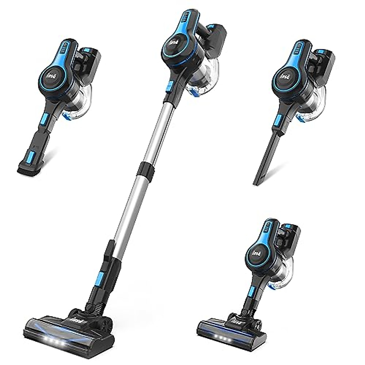 INSE Cordless Vacuum Cleaner, 6-in-1 Rechargeable Stick Vacuum, Lightweight Cordless Vacuum Cleaner