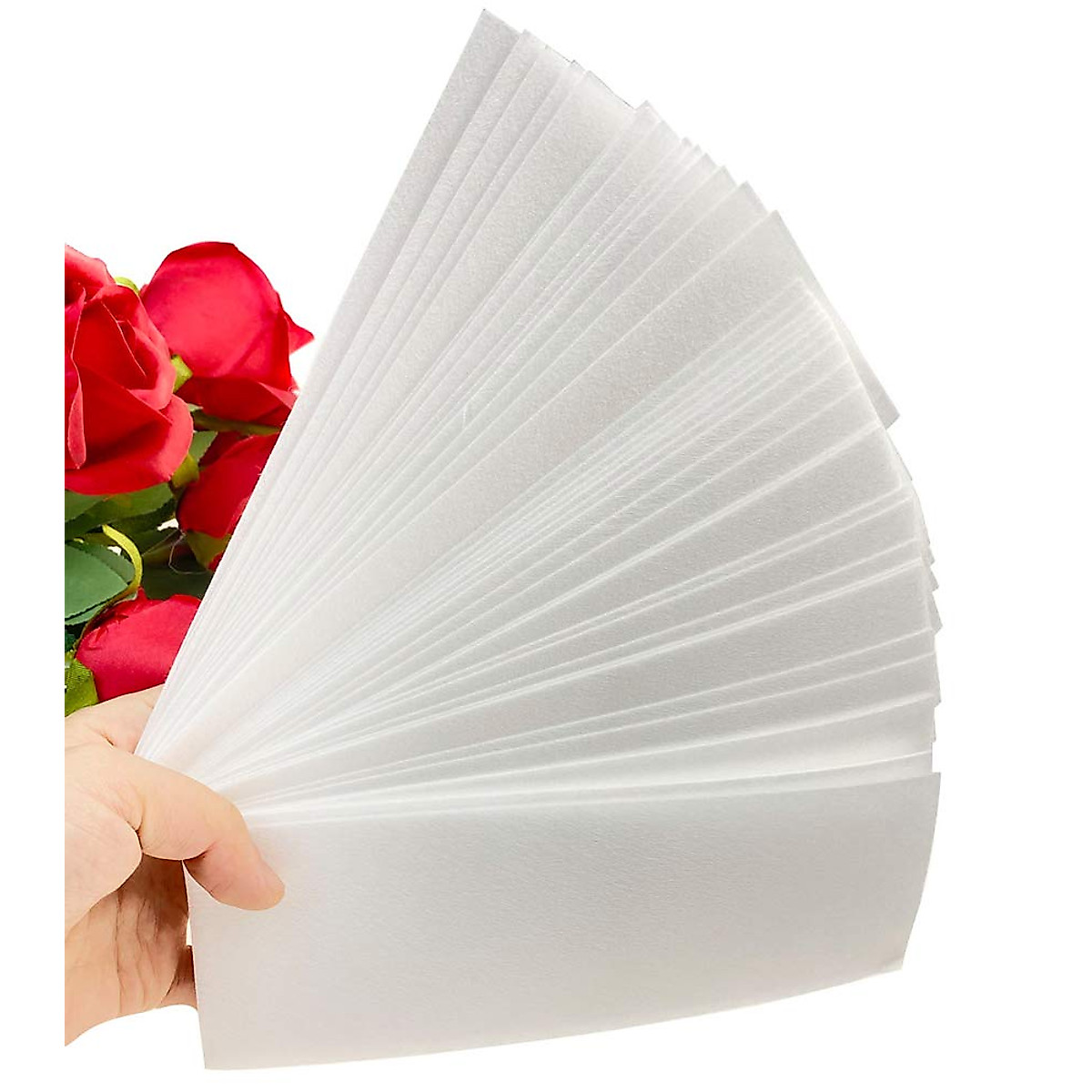 100Pcs Non-Woven Wax Strips Facial and Body Hair Removal Waxing Strips Epilating Bikini Wax Strip Paper